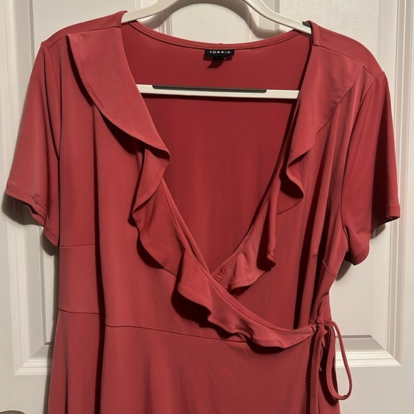 torrid | Tops | Studio Knit Surplice Ruffle Wrap Top | Poshmark